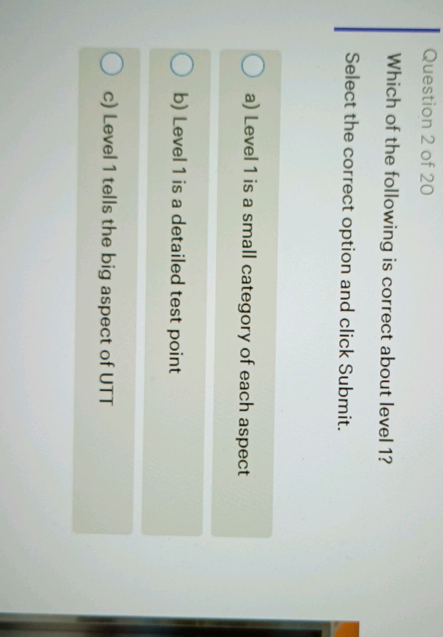 Question 2 of 20 Which of the following is | StudyX