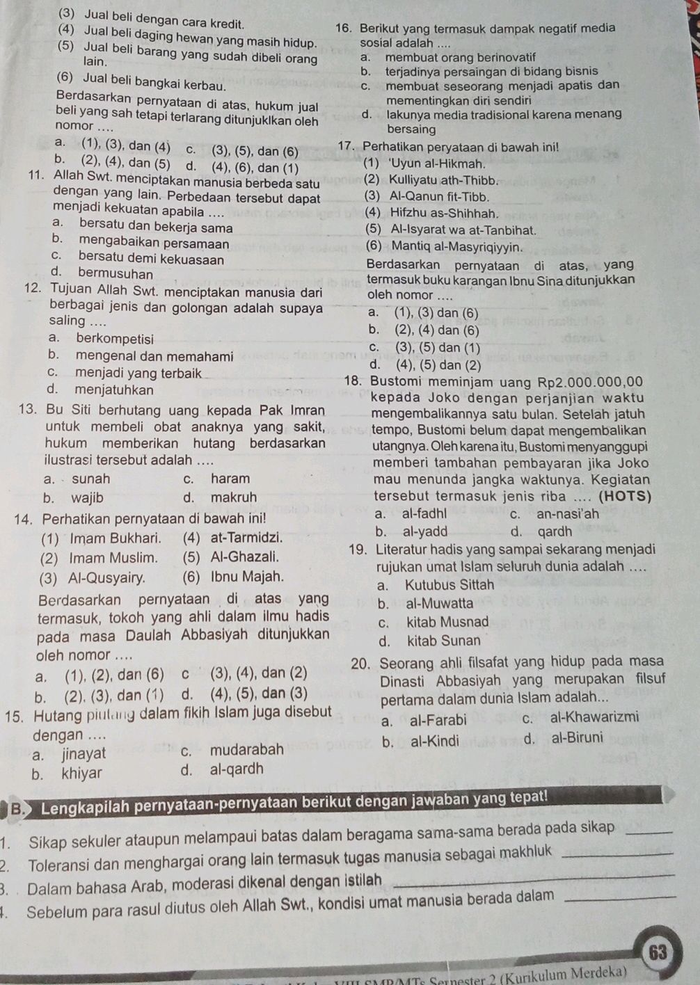 10. Berdasarkan pernyataan di atas, hukum | StudyX