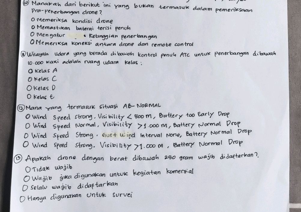 10. Manakah dari berikut ini yang bukan | StudyX