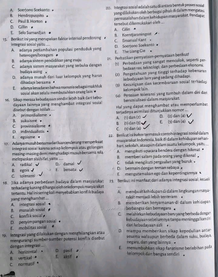 15. Berikut ini yang merupakan faktor | StudyX