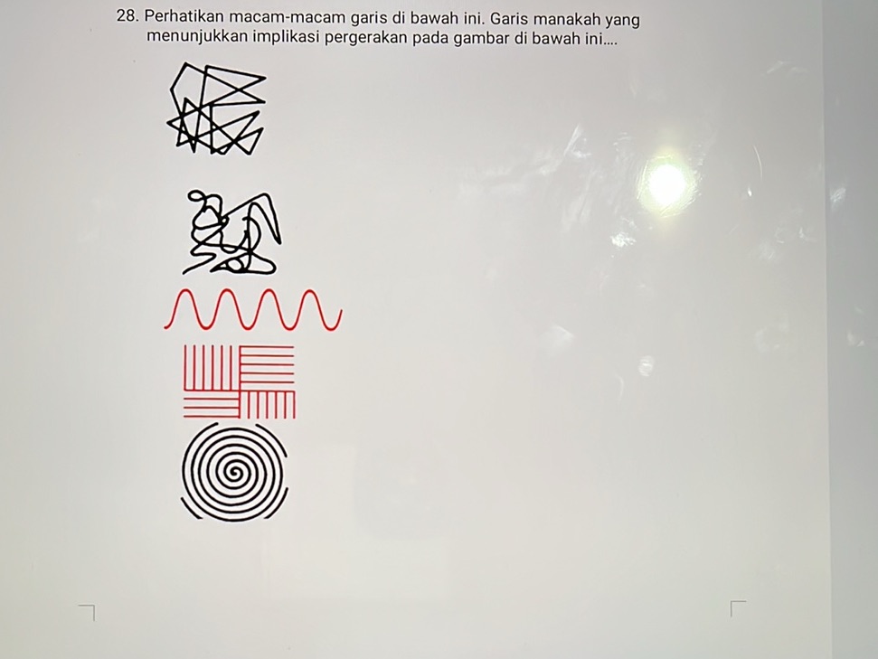 28. Perhatikan macam-macam garis di bawah | StudyX
