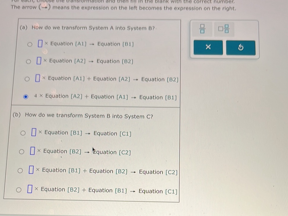 (a) How do we transform System A into System | StudyX