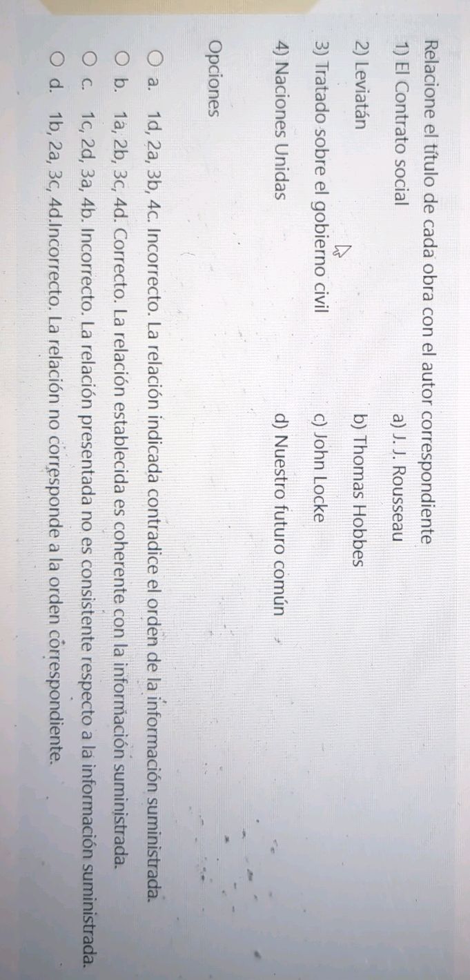 Relacione el título de cada obra con el | StudyX