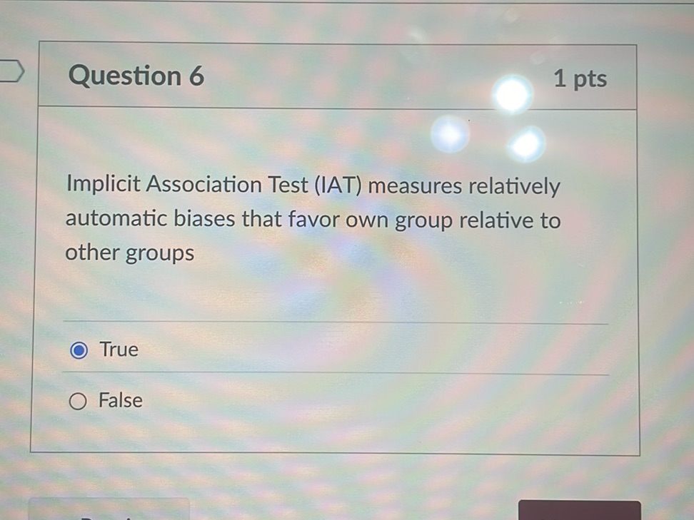 Implicit Association Test (IAT) measures | StudyX