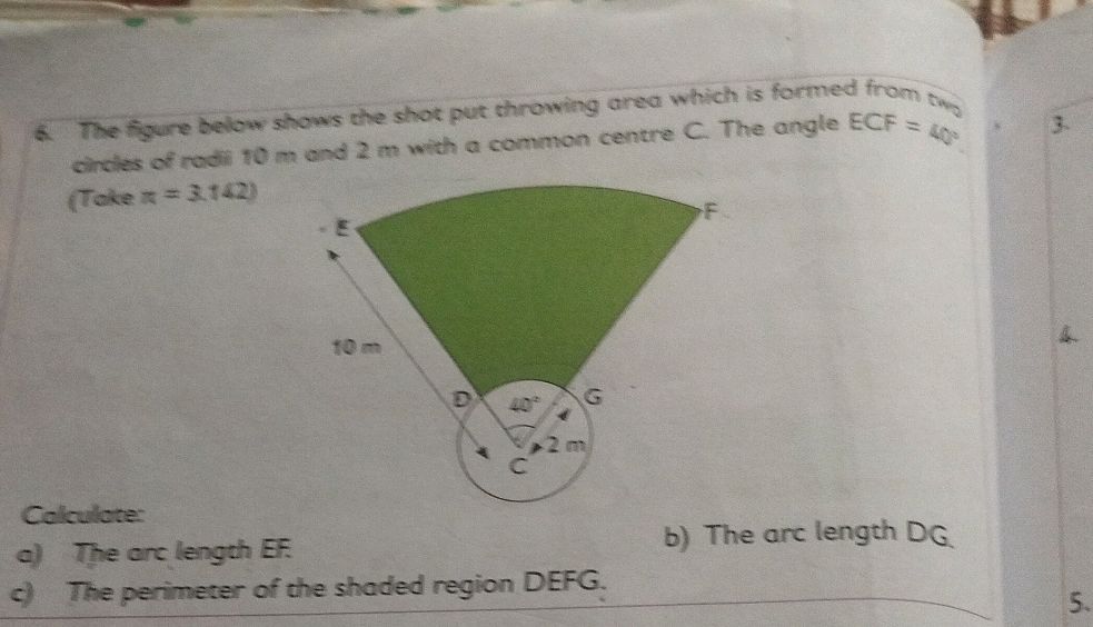 6. The figure below shows the shot put | StudyX