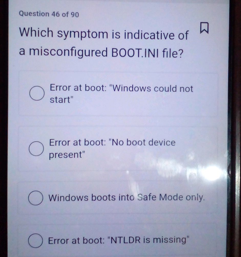 Which symptom is indicative of a | StudyX