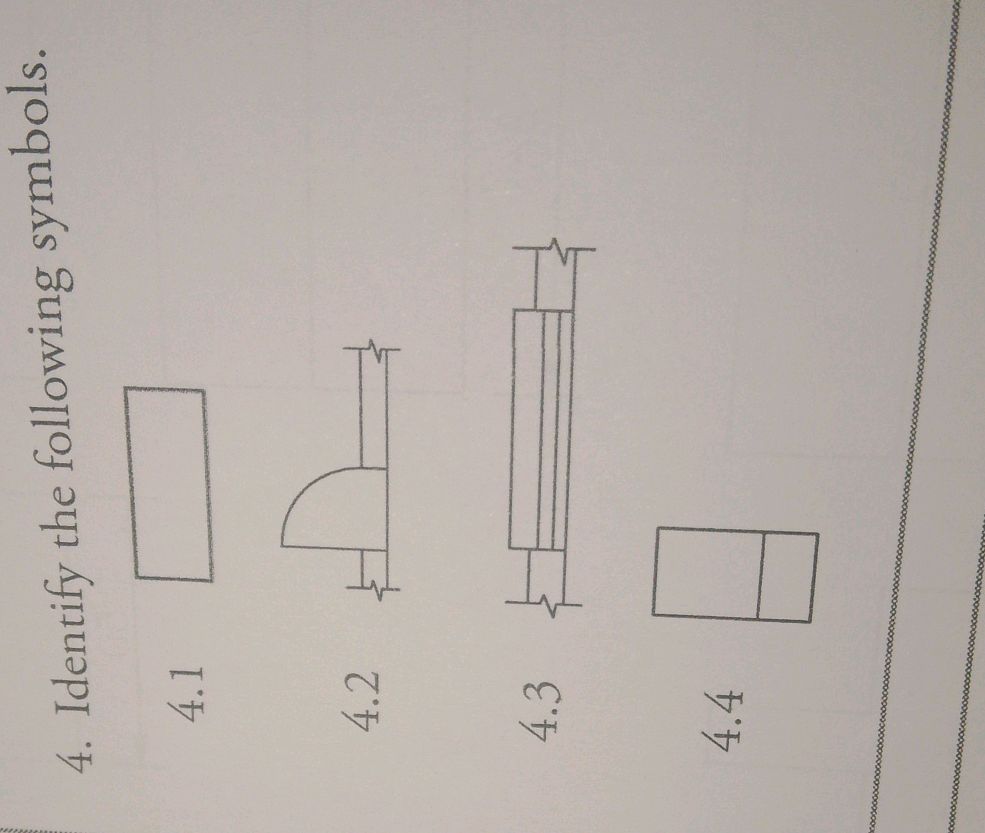 4. Identify the following symbols. 4.1: A | StudyX
