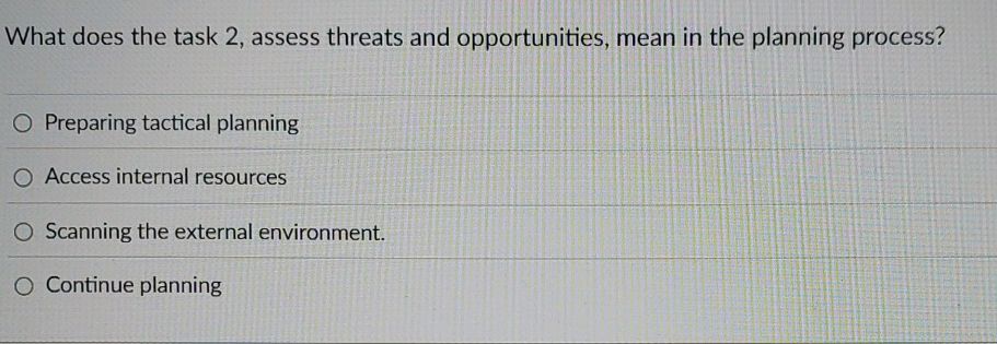 What does the task 2, assess threats and | StudyX