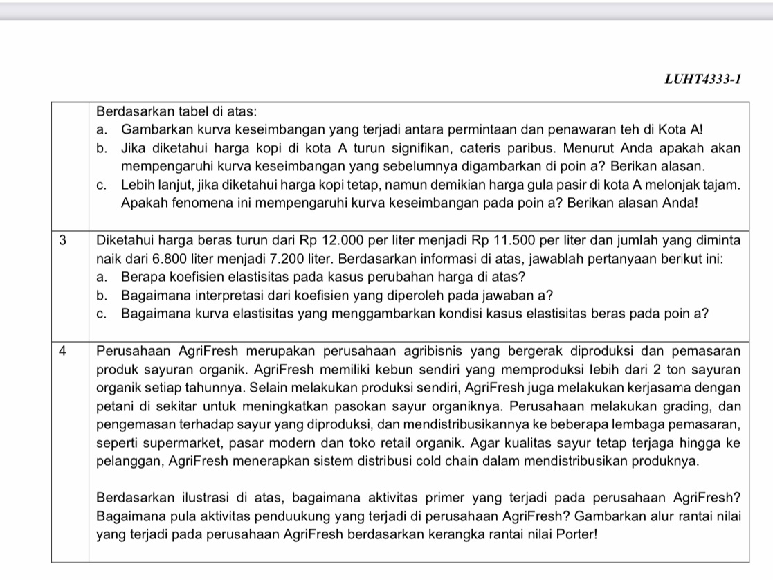 Berdasarkan tabel di atas: a. Gambarkan | StudyX