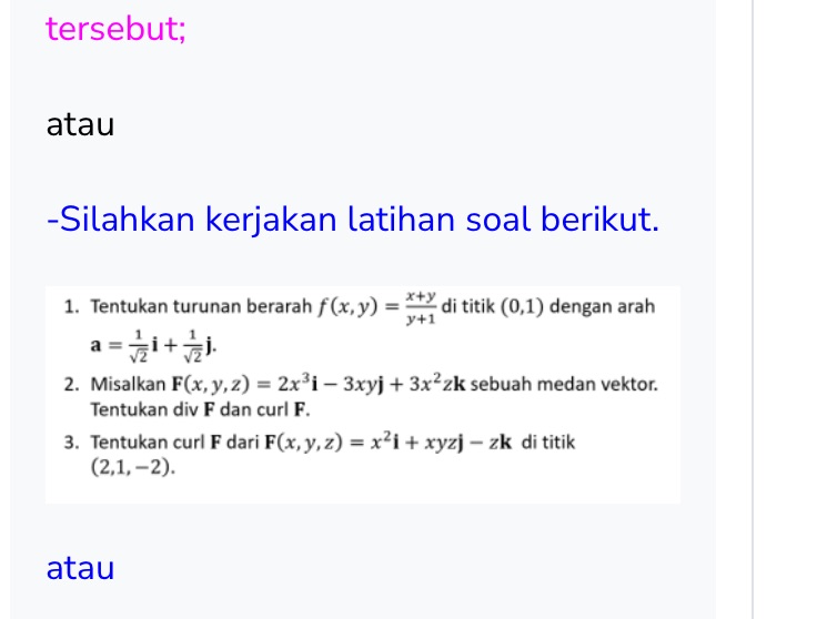 1. Tentukan turunan berarah $f(x, y) = | StudyX