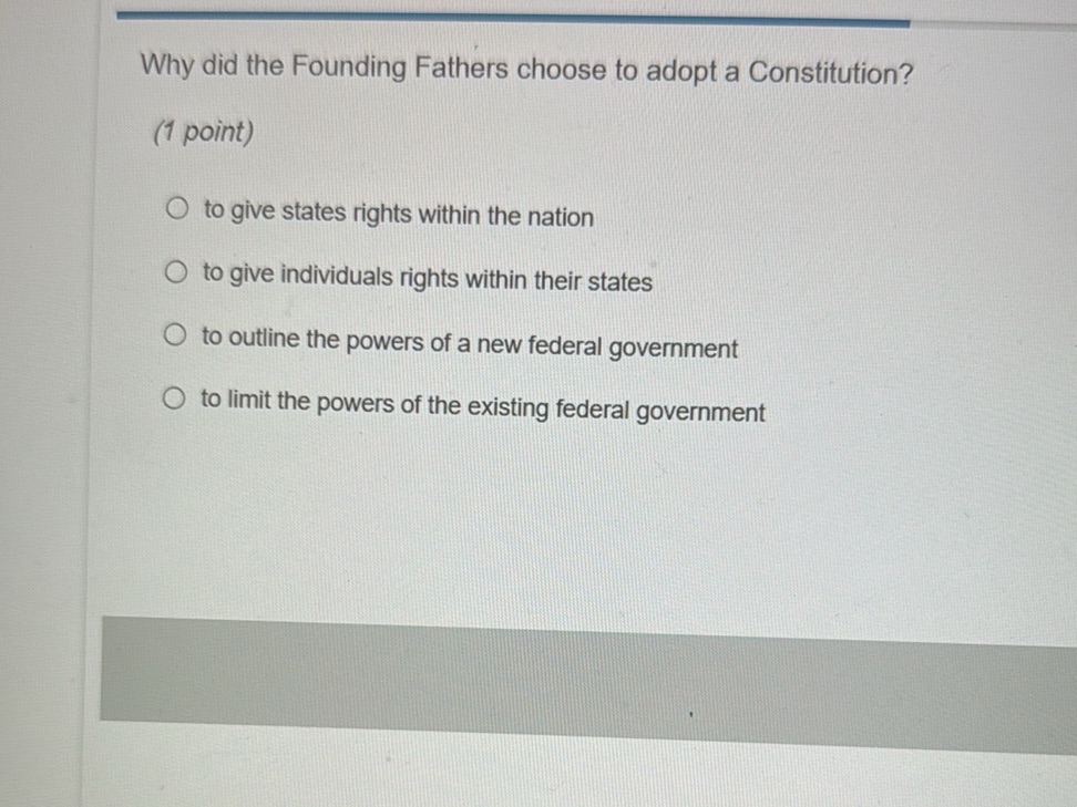Why did the Founding Fathers choose to adopt | StudyX