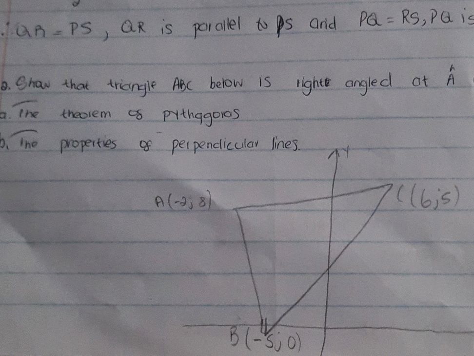 2. Show that triangle ABC below is right | StudyX