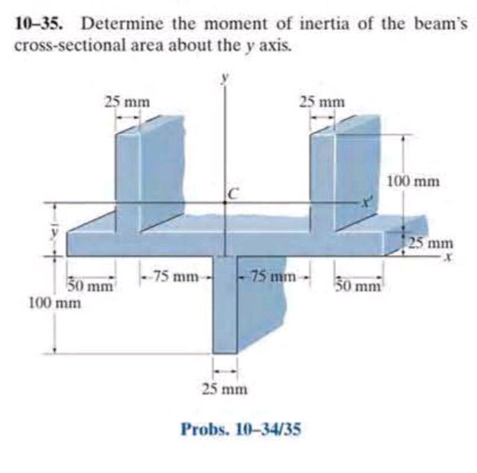 10-35. Determine the moment of inertia of | StudyX