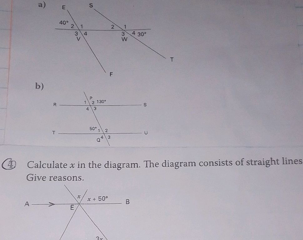 Calculate x in the diagram. The diagram | StudyX