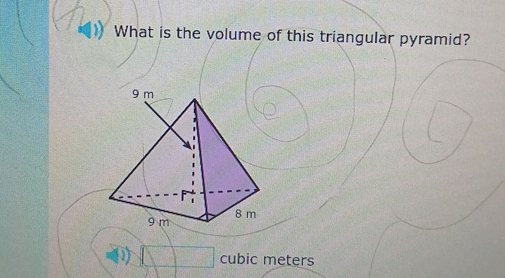 What is the volume of this triangular | StudyX