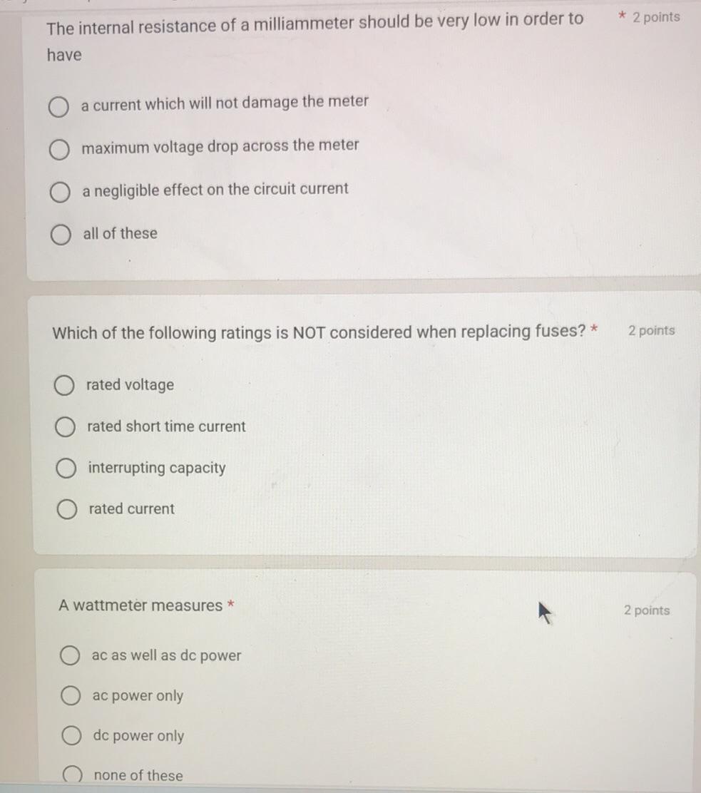 The internal resistance of a milliammeter | StudyX