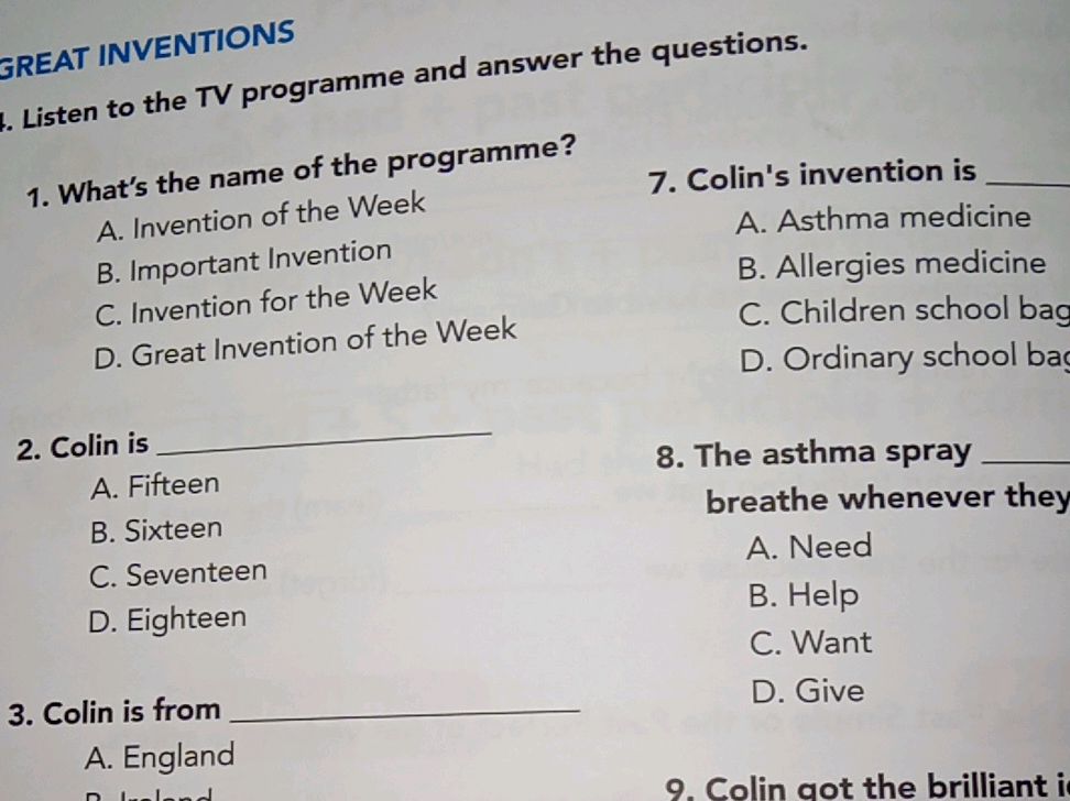 1. What's the name of the programme? A. | StudyX