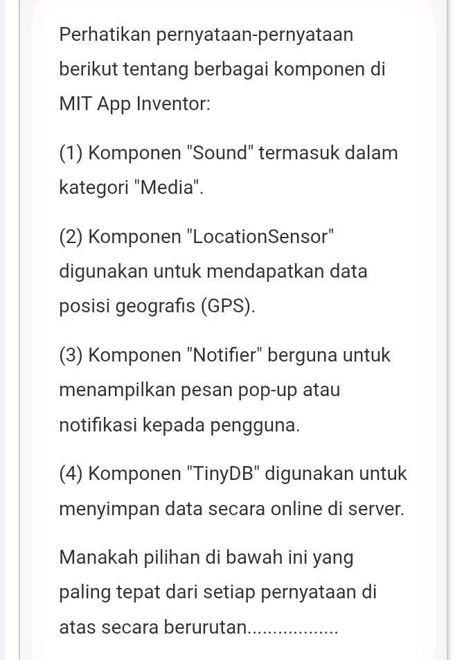 Perhatikan pernyataan-pernyataan berikut | StudyX