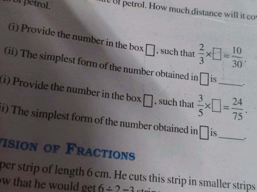 (i) Provide the number in the box $ { }$, | StudyX