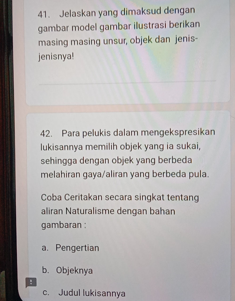 41. Jelaskan yang dimaksud dengan gambar | StudyX