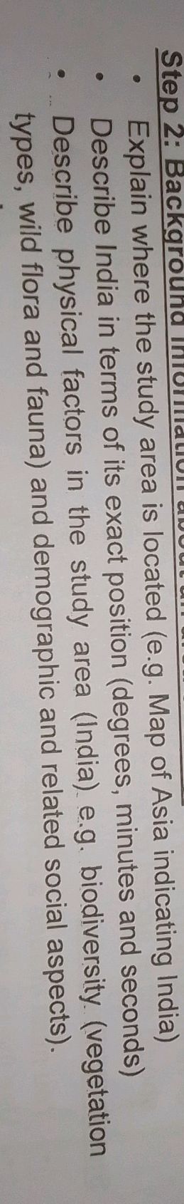 Explain where the study area is located | StudyX