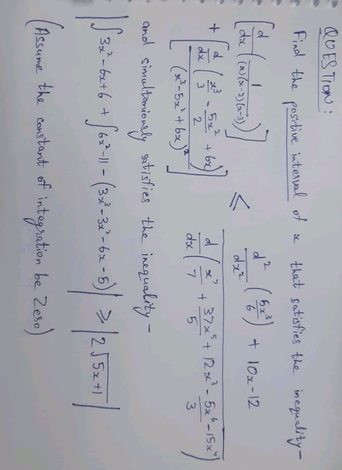 Find the positive interval of $x$ that | StudyX