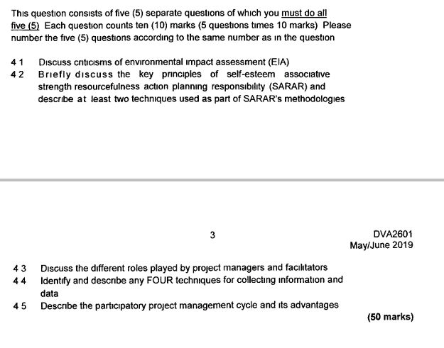 This question consists of five (5) separate | StudyX
