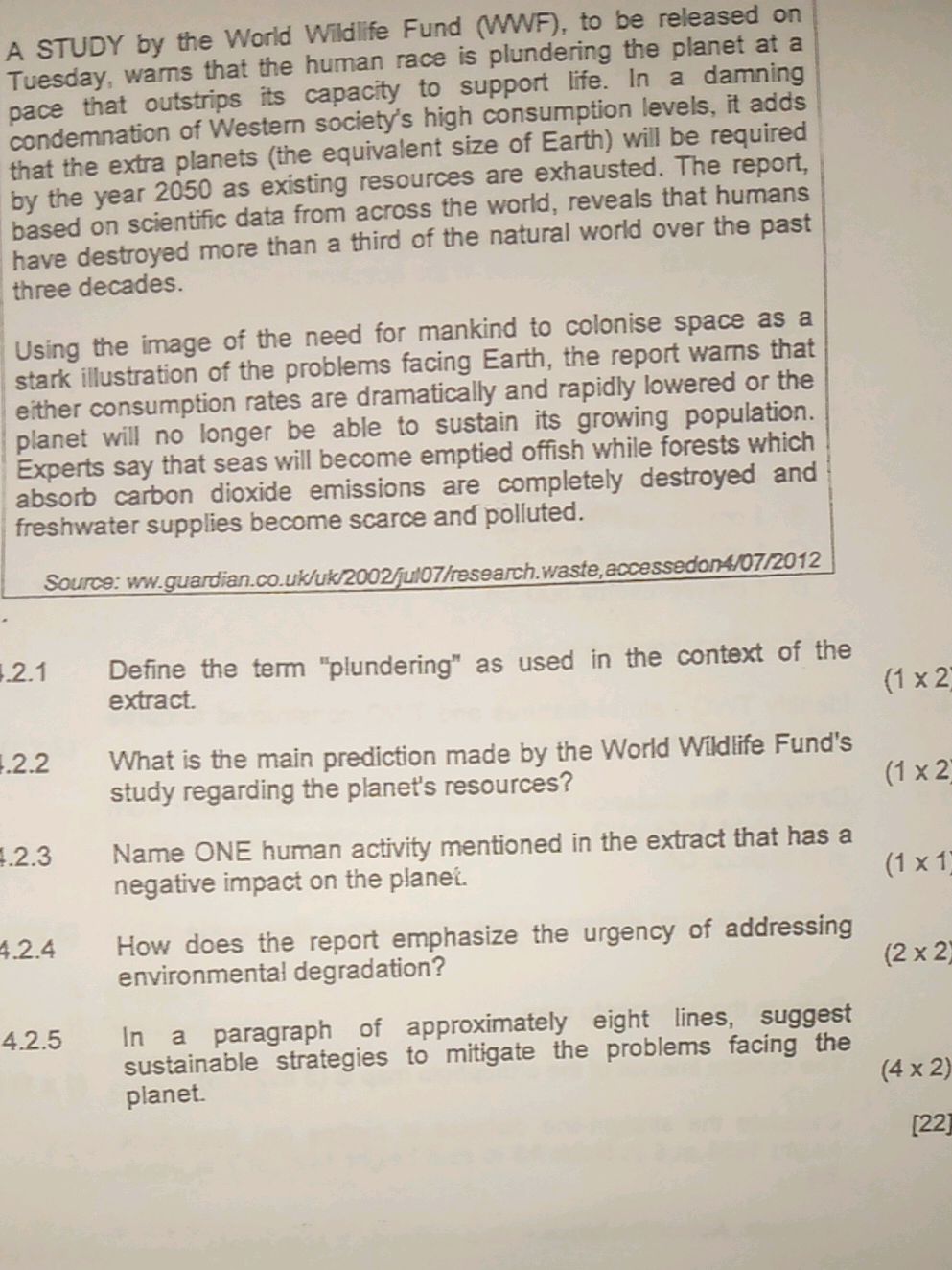4.2.1 Define the term "plundering" as used | StudyX
