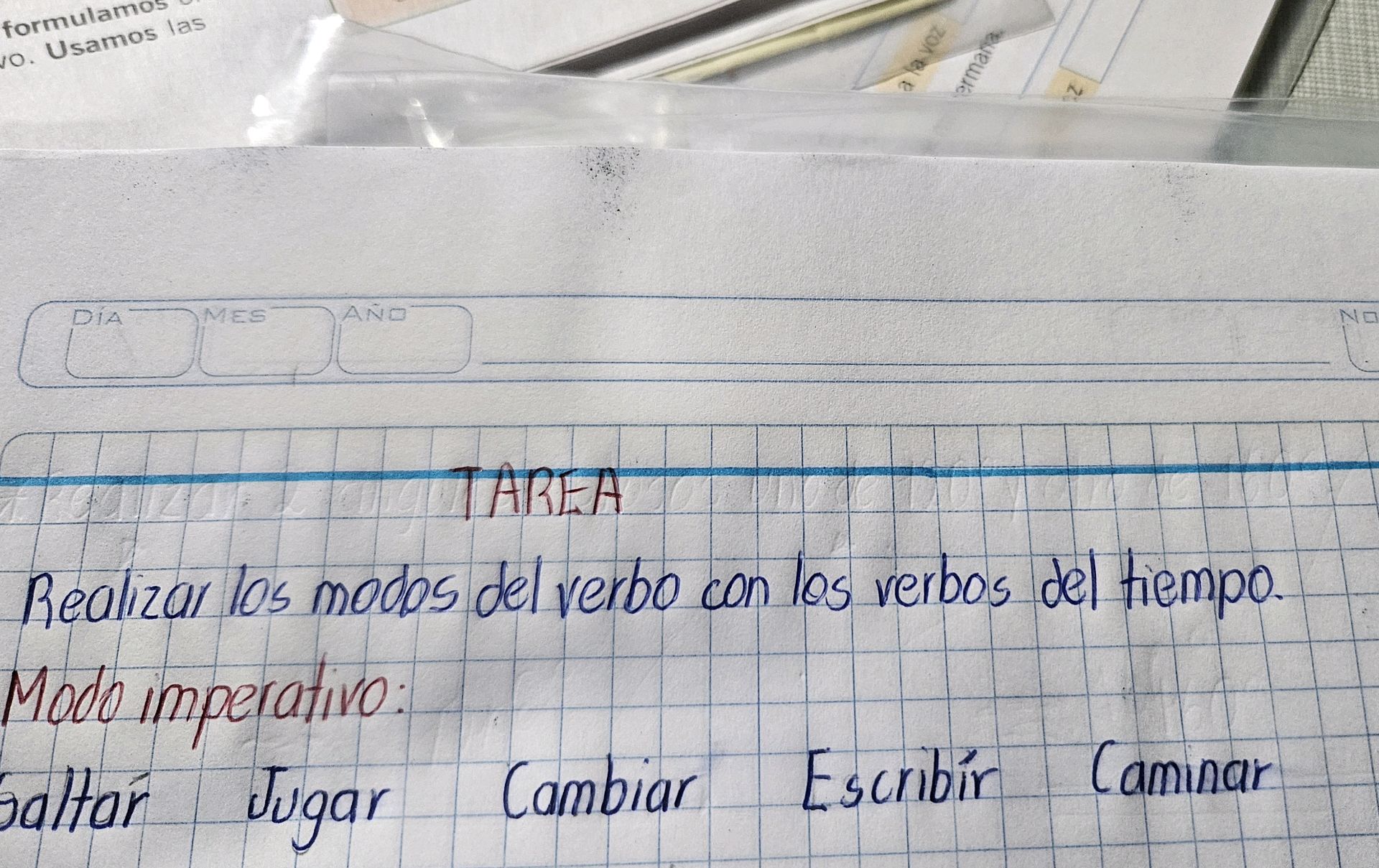 Realizar los modos del verbo con los verbos | StudyX