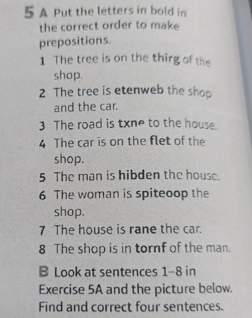 Put the letters in bold in the correct order | StudyX