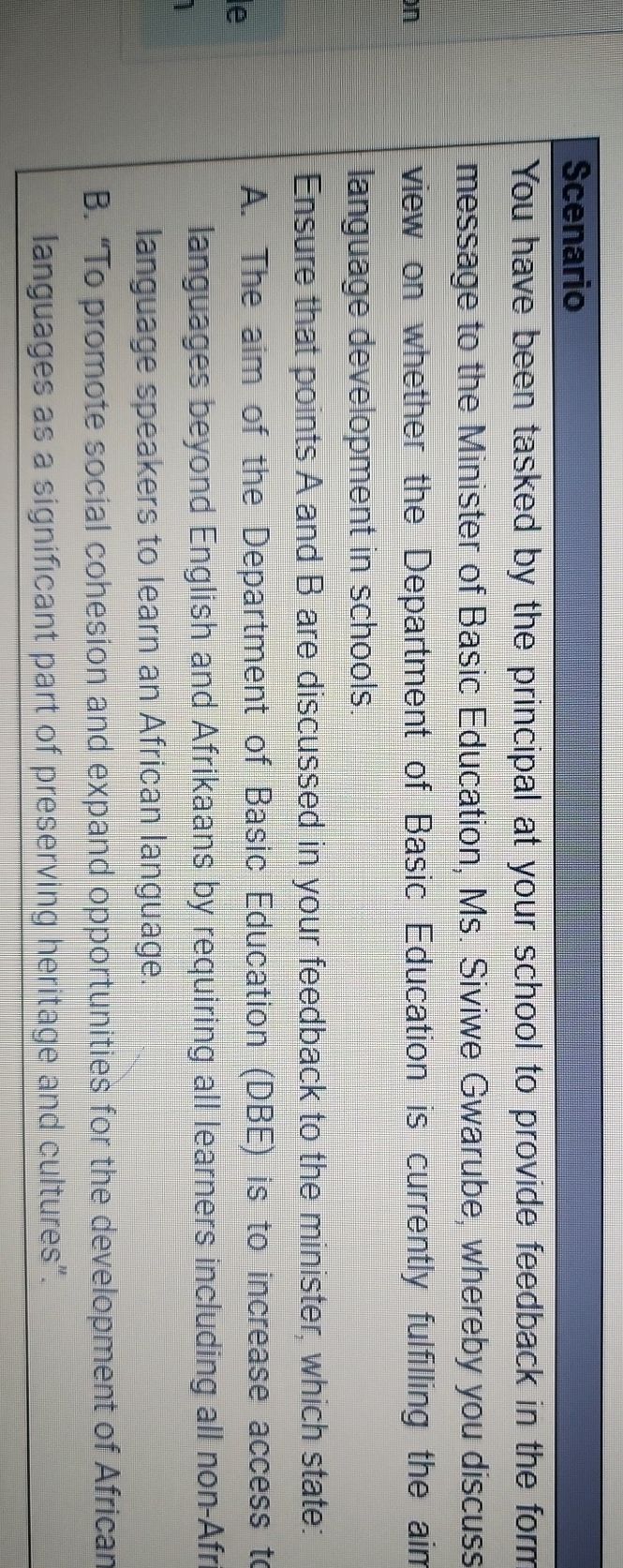 You have been tasked by the principal at | StudyX