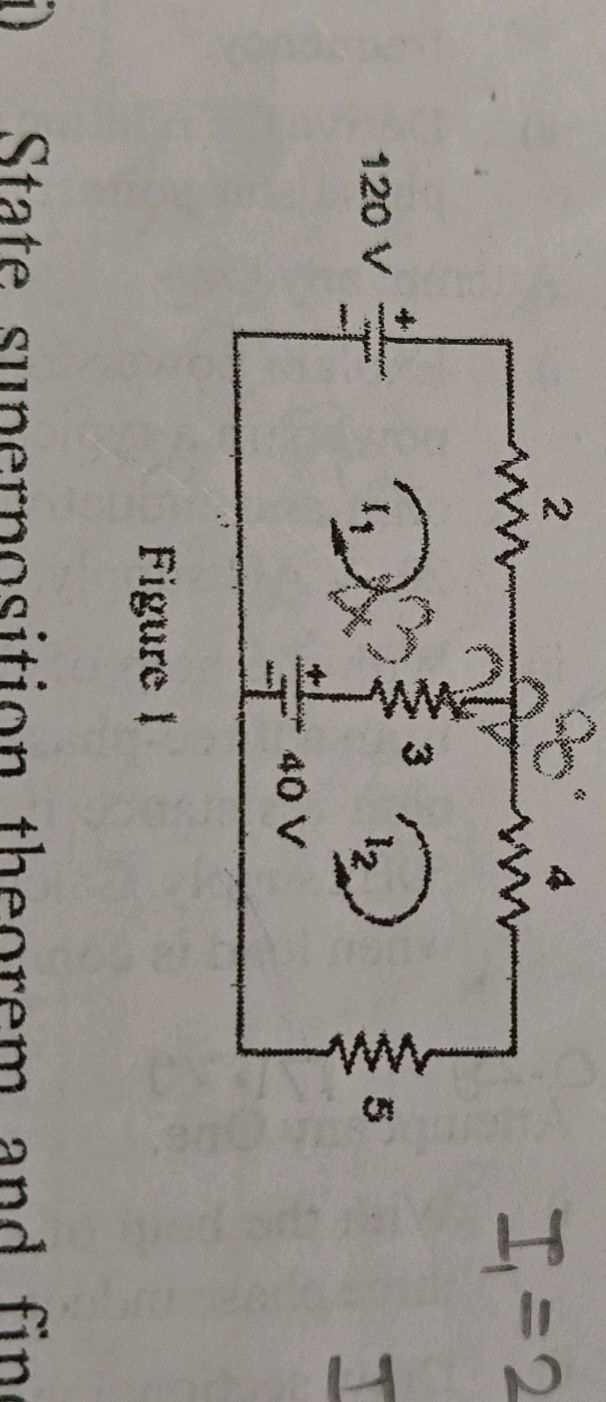 Figure 1 State superposition theorem and | StudyX
