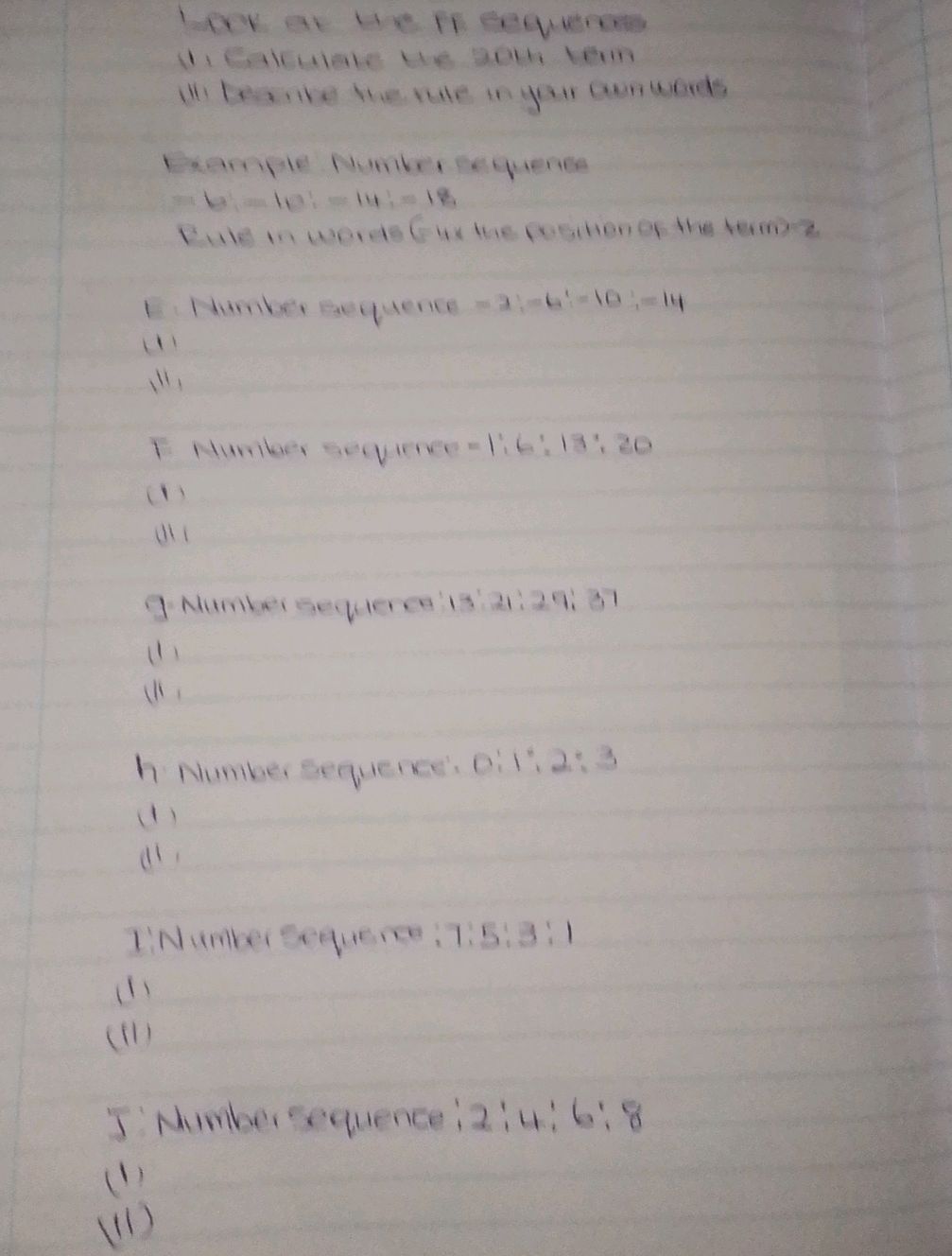Look at the FF sequences (i) Calculate the | StudyX