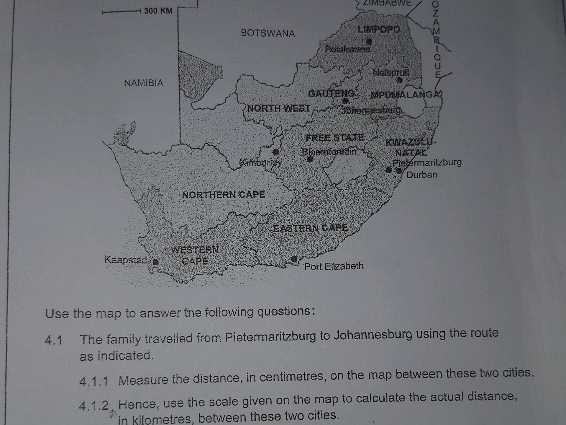 Use the map to answer the following | StudyX