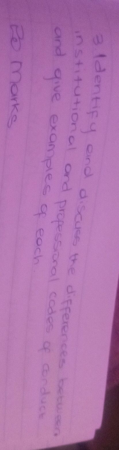 3. Identify and discuss the differences | StudyX