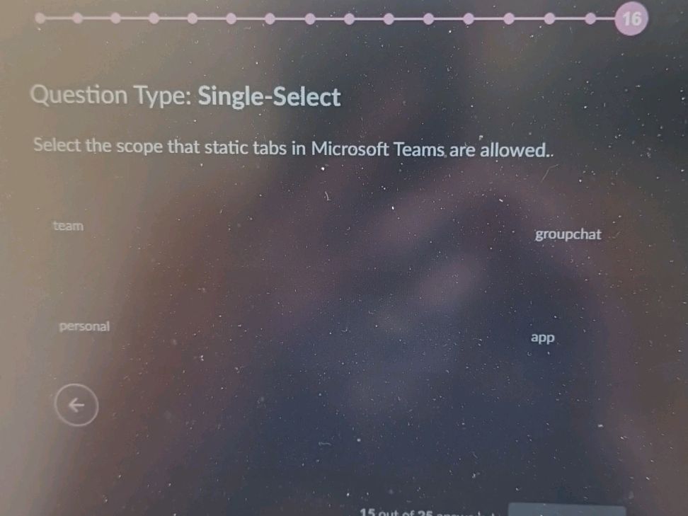 Question Type: Single-Select Select the | StudyX