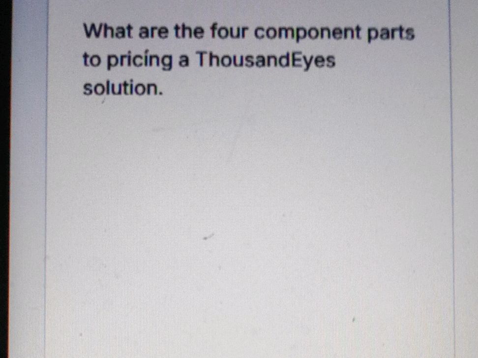 What are the four component parts to pricing | StudyX