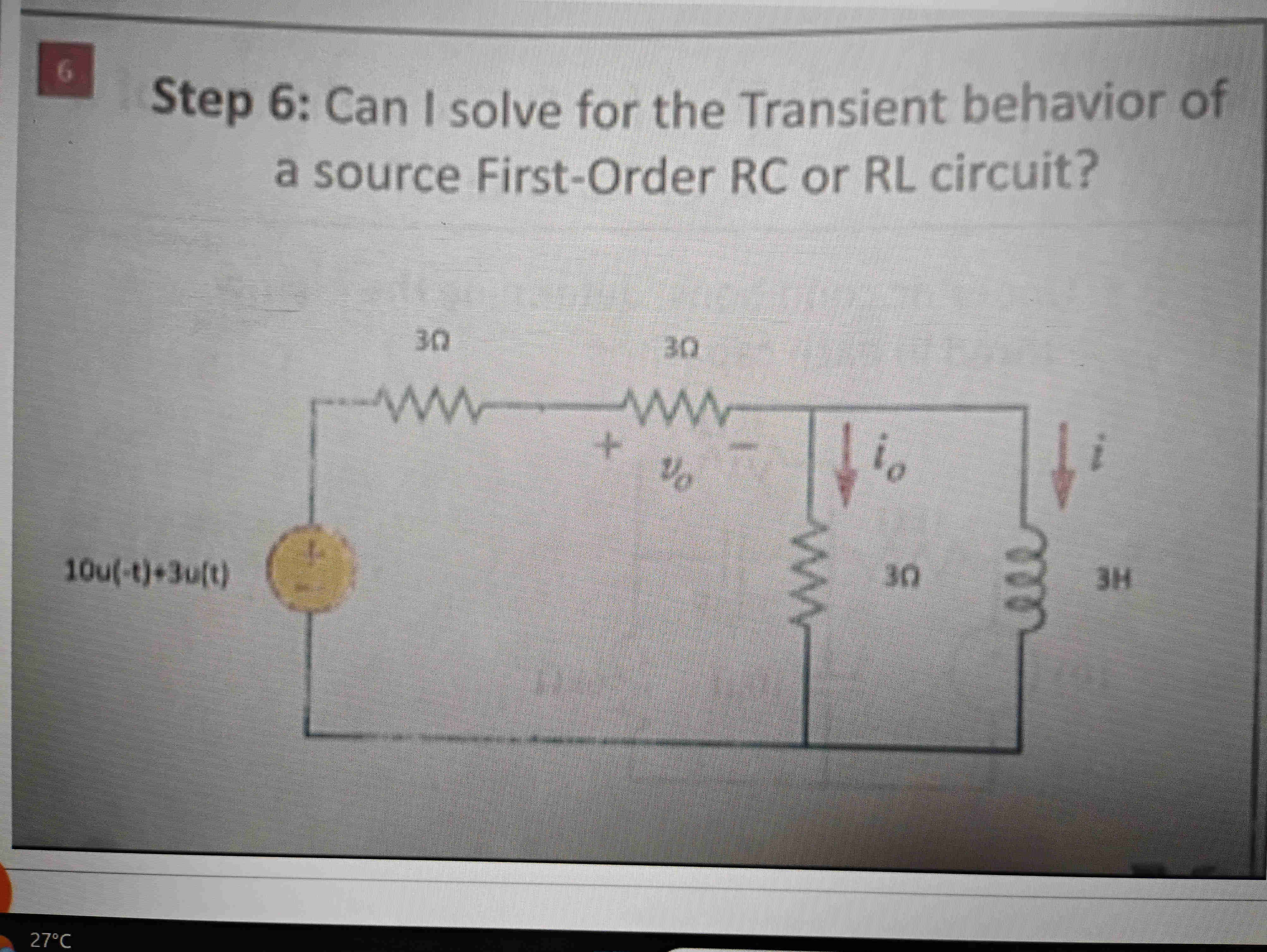 Step 6: Can I solve for the Transient | StudyX