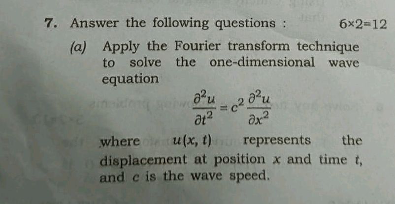 7. Answer the following questions : 6×2=12 | StudyX