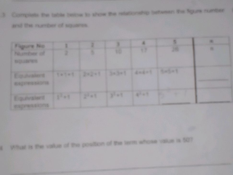 3. Complete the table below to show the | StudyX