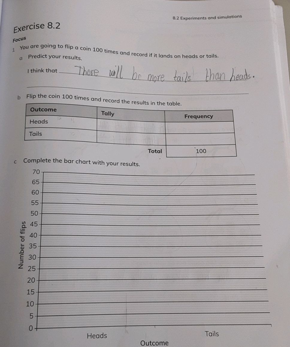 1. You are going to flip a coin 100 times | StudyX