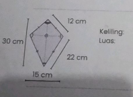 The image shows a kite with the following | StudyX