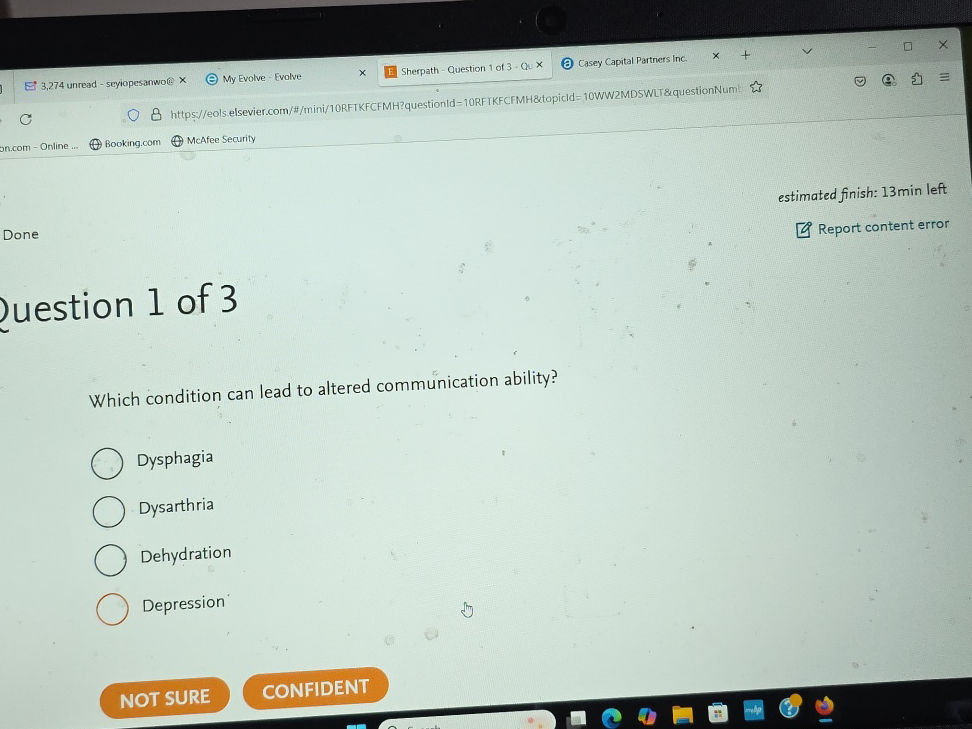 Which condition can lead to altered | StudyX