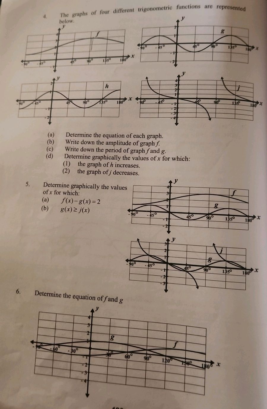 4. The graphs of four different | StudyX