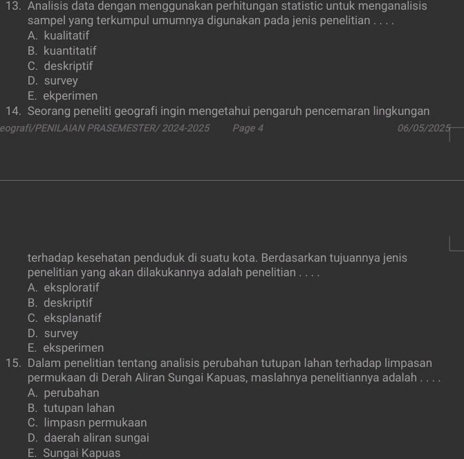 13. Analisis data dengan menggunakan | StudyX