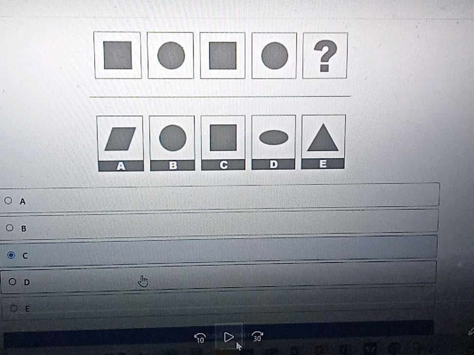 What shape comes next? Shapes: Square, | StudyX