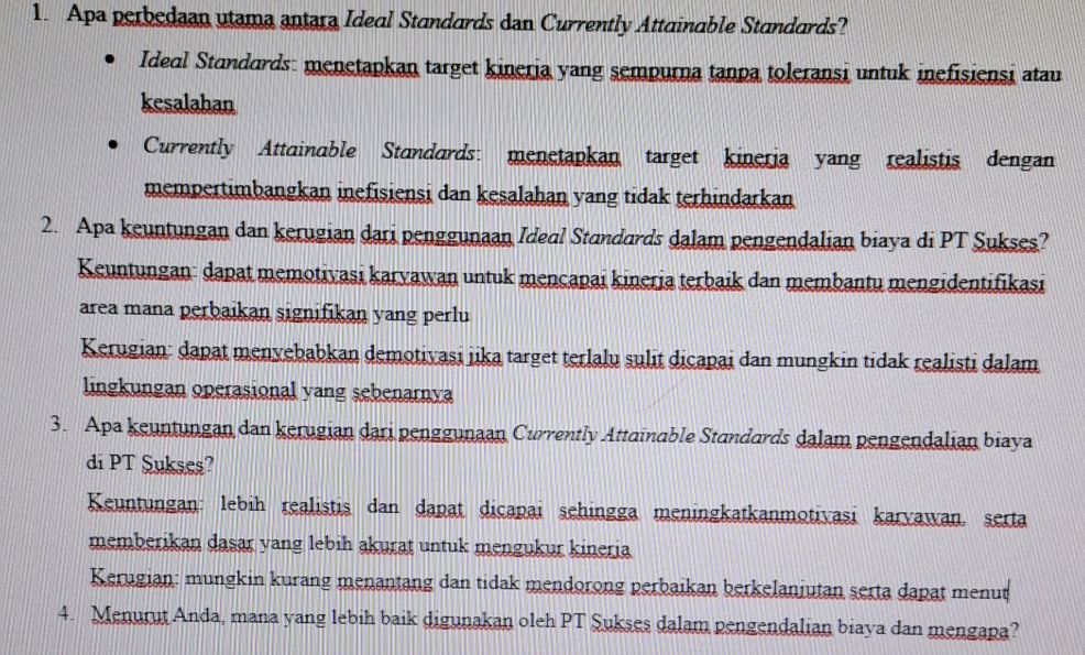 1. Apa perbedaan utama antara Ideal | StudyX