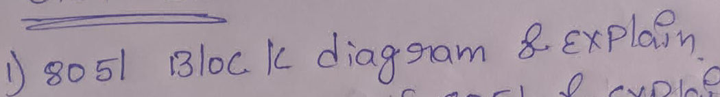 8051 Block Diagram and Explanation | StudyX