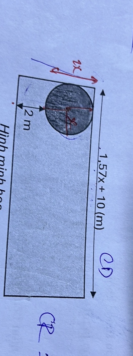 The image shows a rectangle with a circle | StudyX
