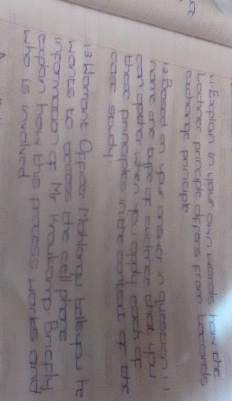 11. Explain in your own words how the | StudyX